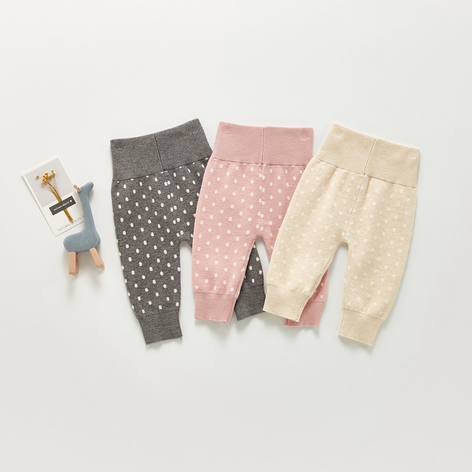 Children's Cotton Knitted Wool Polka Dot Pants – Stuffs & Savers